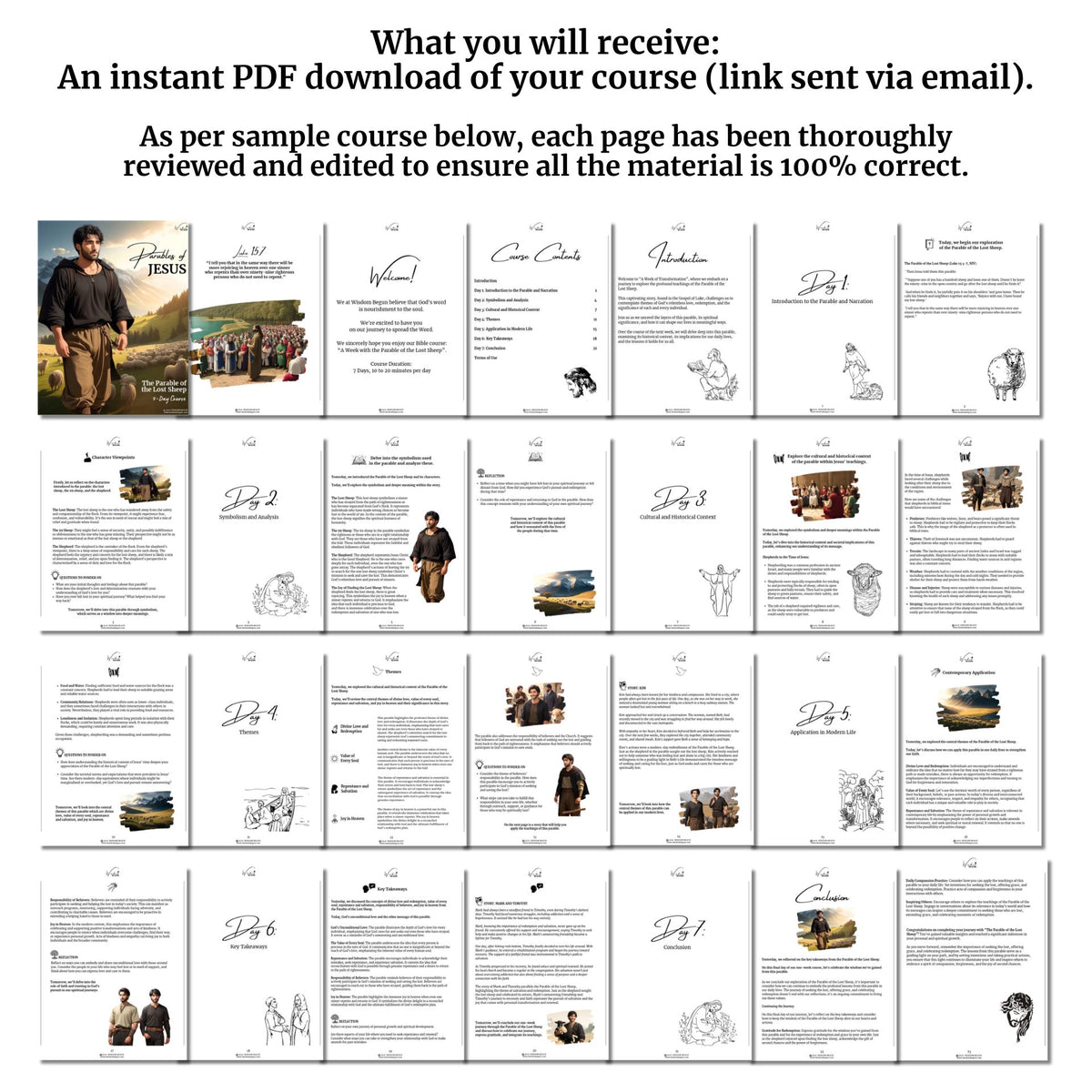 The Parables of Jesus: 10 Powerful 7-Day Studies – Wisdom Begun